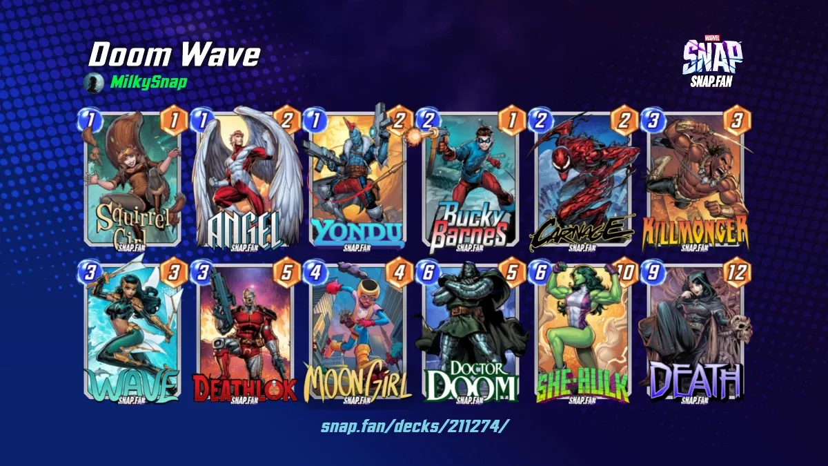 Doom Wave by MilkySnap - Marvel Snap Decks - snap.fan
