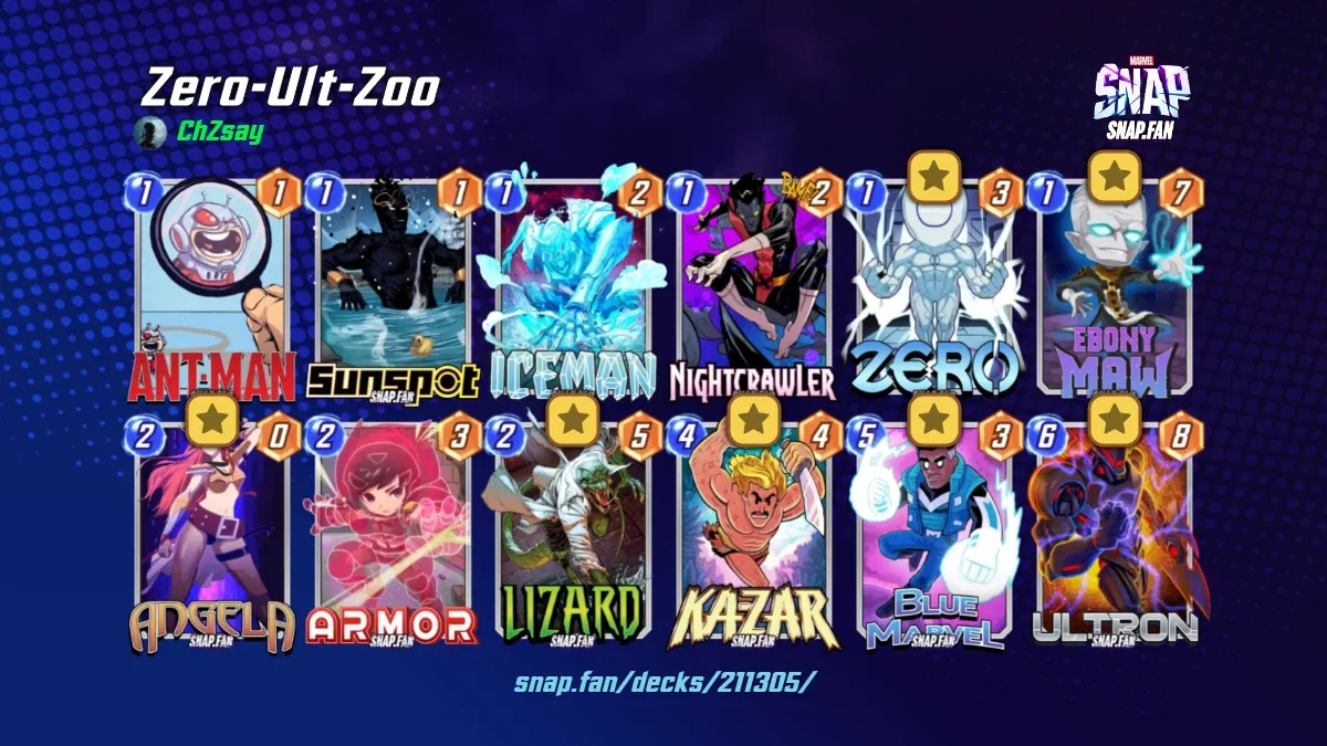 Zero-Ult-Zoo by ChZsay - Marvel Snap Decks - snap.fan
