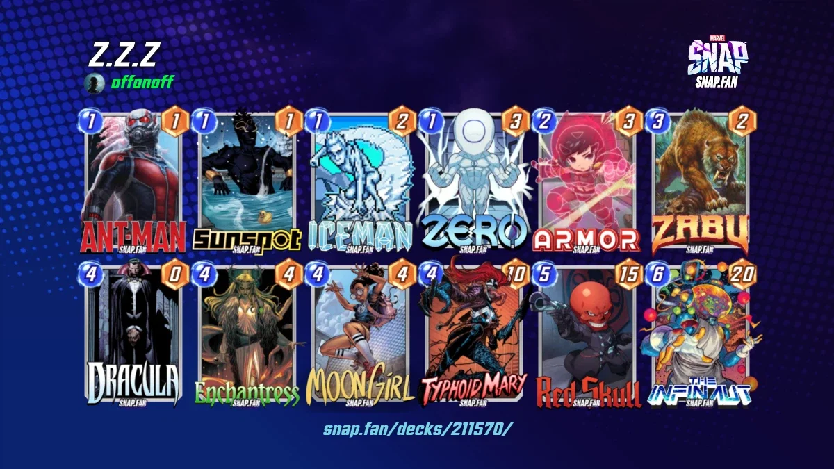 Z.Z.Z by offonoff - Marvel Snap Decks - snap.fan