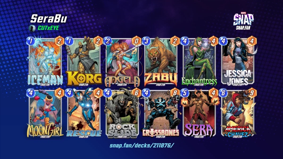 SeraBu by CUTxEYE - Marvel Snap Decks - snap.fan