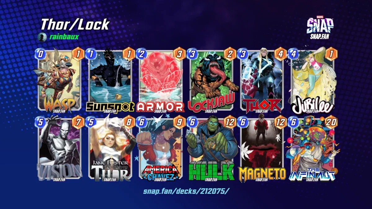 Thor/Lock by rainbaux - Marvel Snap Decks - snap.fan