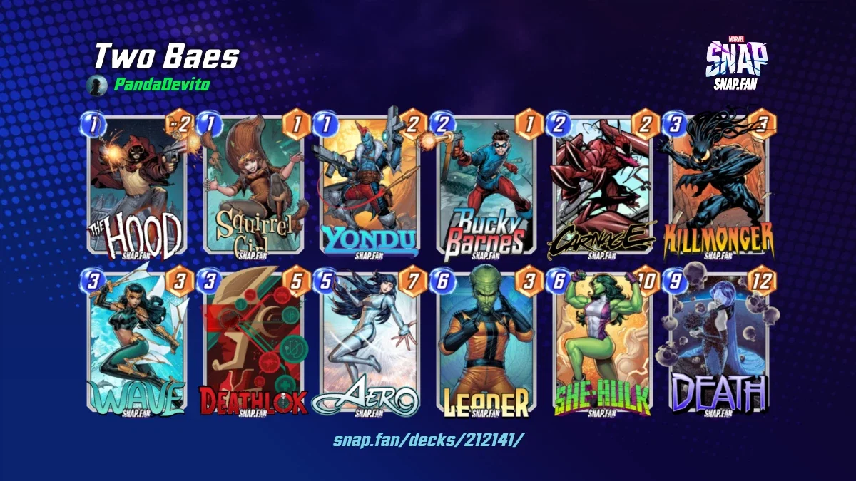 Two Baes by PandaDevito - Marvel Snap Decks - snap.fan