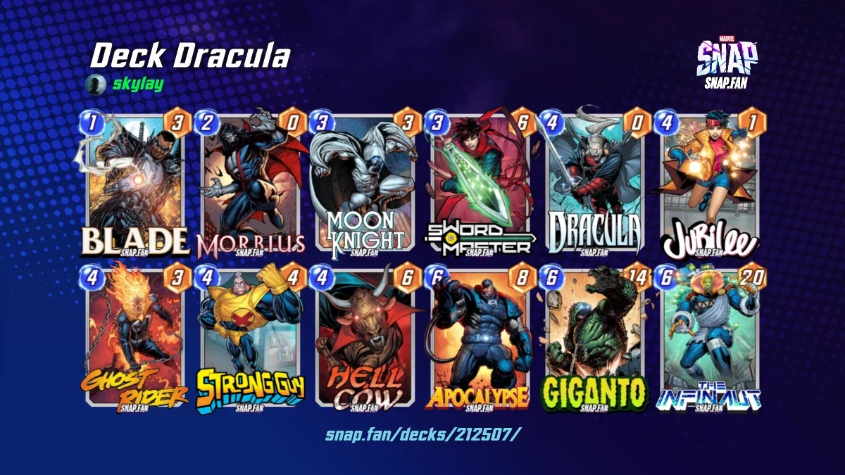 Deck Dracula by skylay - Marvel Snap Decks - snap.fan