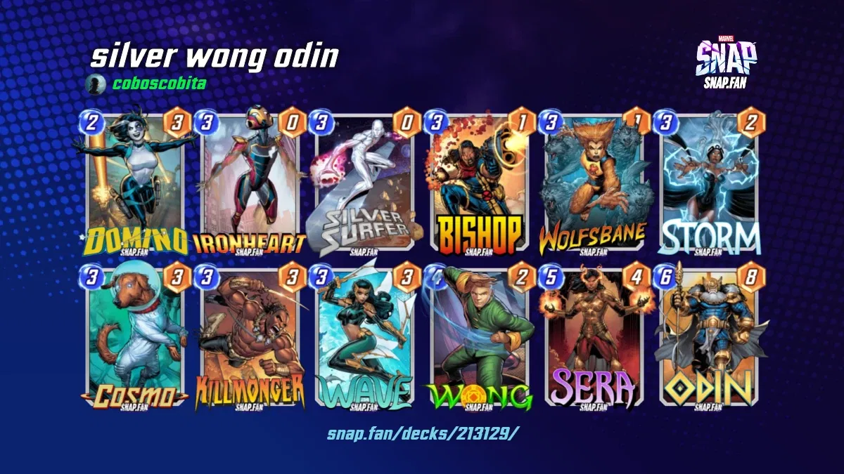 silver wong odin by coboscobita - Marvel Snap Decks - snap.fan