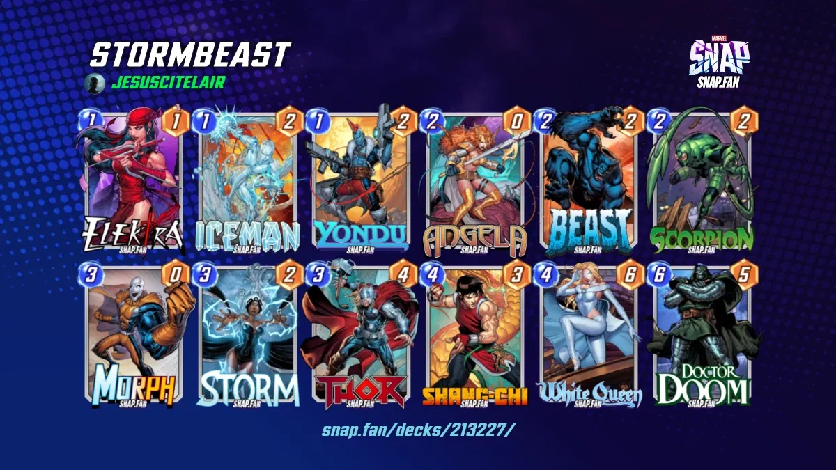 STORMBEAST by JESUSCITELAIR - Marvel Snap Decks - snap.fan