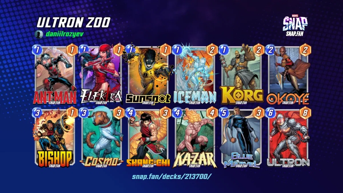 ULTRON ZOO by daniilrozyev - Marvel Snap Decks - snap.fan