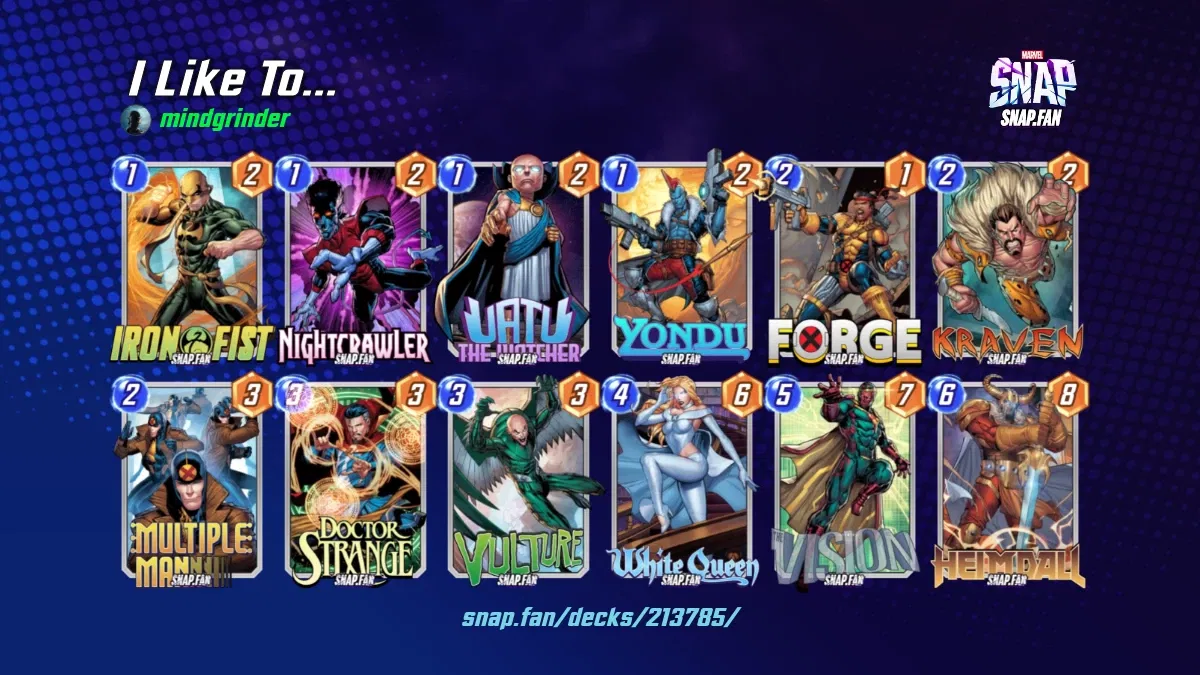 I Like To... by mindgrinder - Marvel Snap Decks - snap.fan