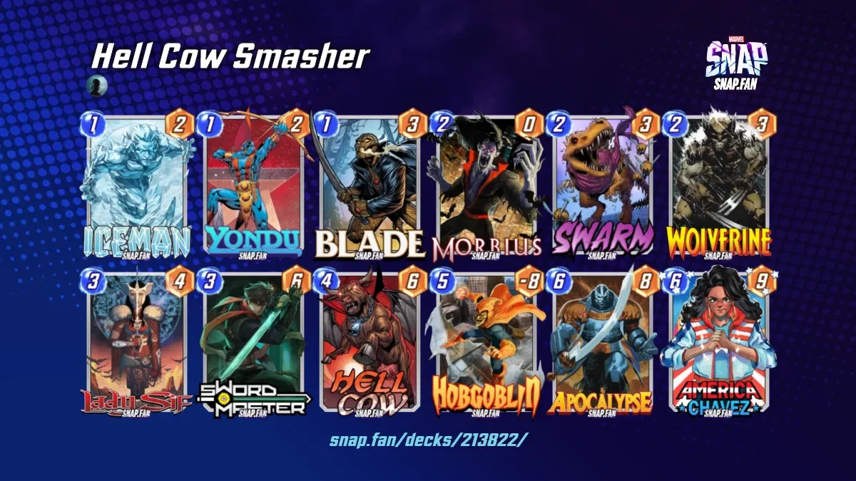 Hell Cow Smasher by None - Marvel Snap Decks - snap.fan