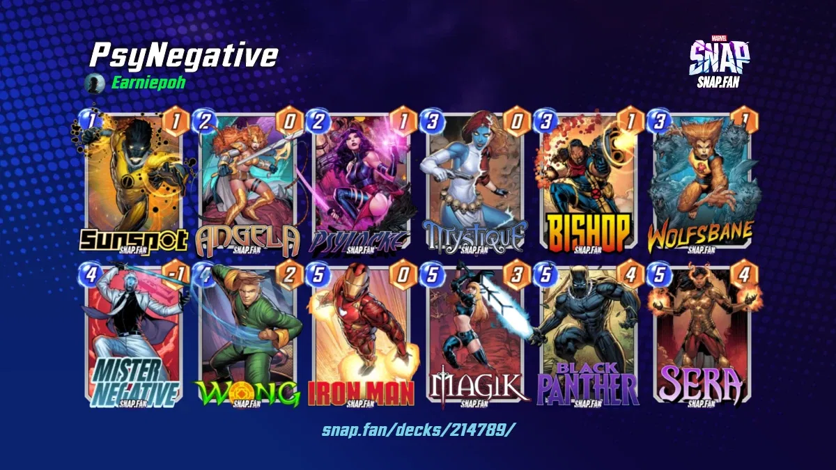 PsyNegative by Earniepoh - Marvel Snap Decks - snap.fan