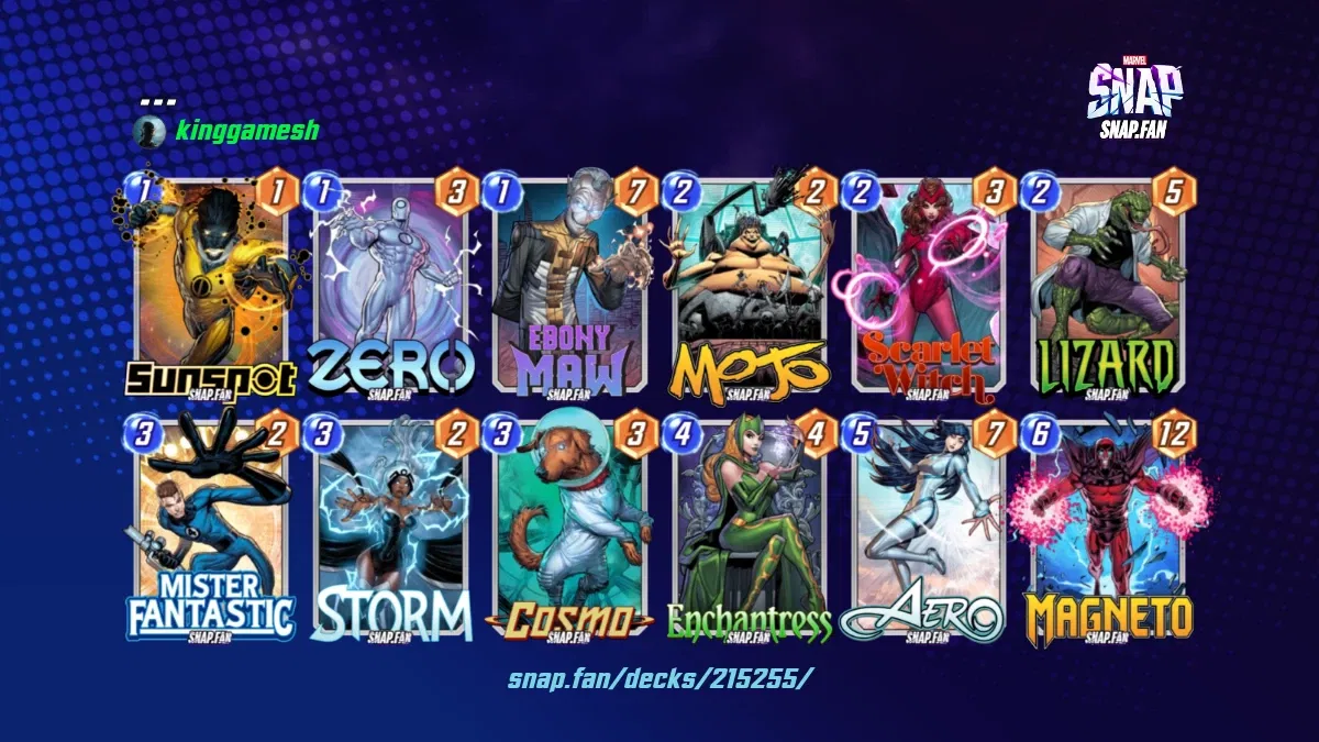 by kinggamesh - Marvel Snap Decks - snap.fan
