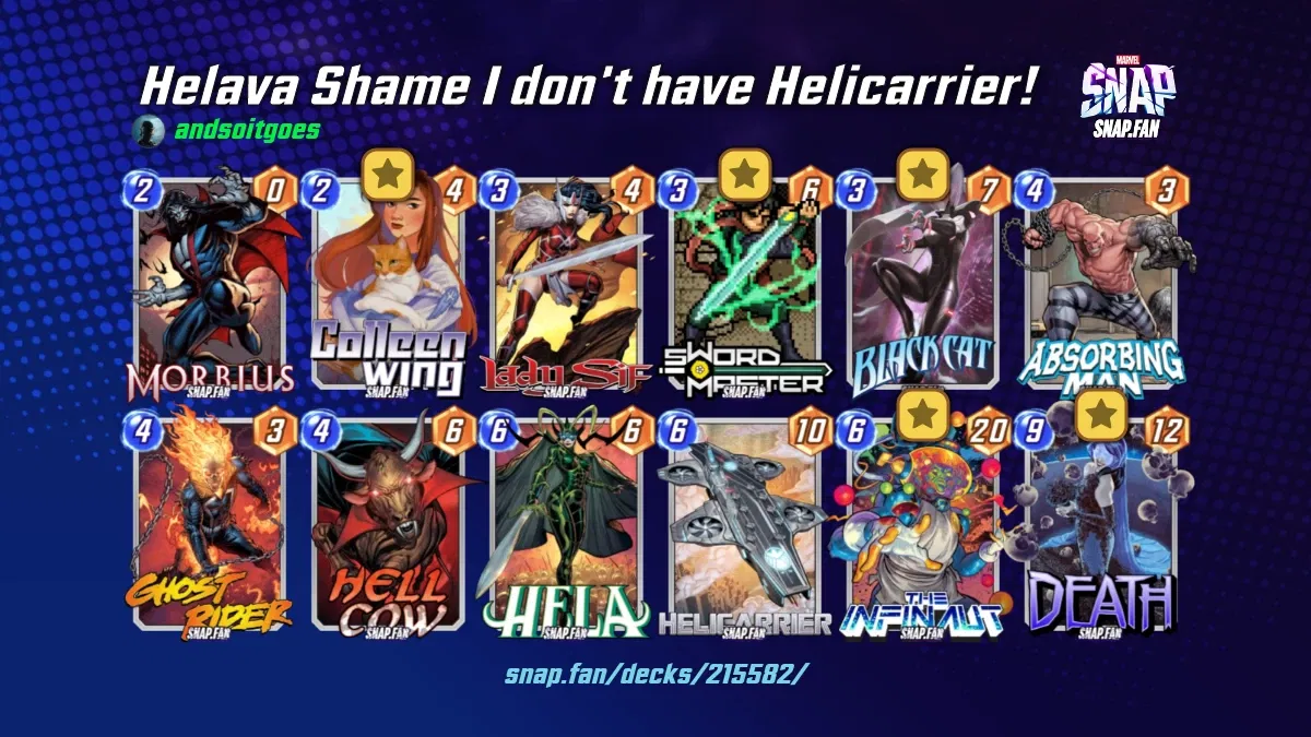 Helava Shame I don't have Helicarrier! by andsoitgoes - Marvel Snap ...