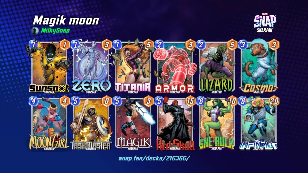Magik moon by MilkySnap - Marvel Snap Decks - snap.fan