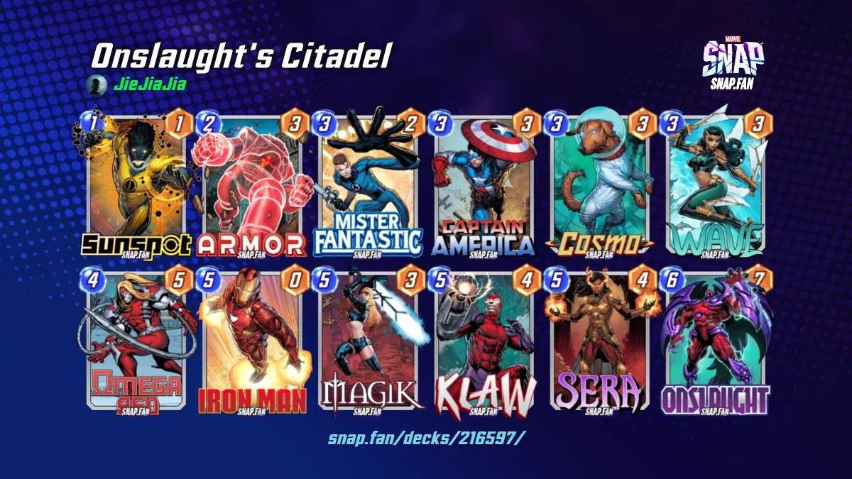 Onslaught's Citadel by JieJiaJia - Marvel Snap Decks - snap.fan