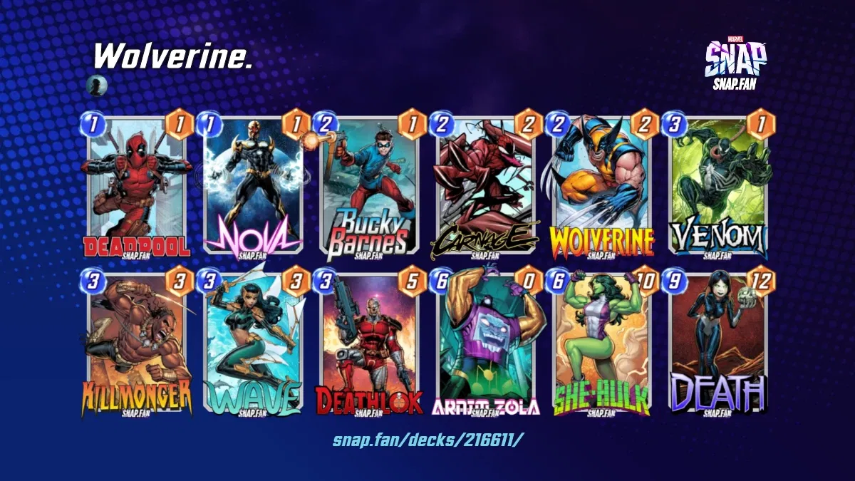 Wolverine. by None - Marvel Snap Decks - snap.fan