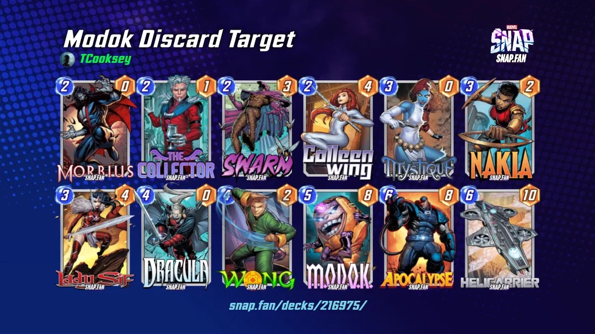 Modok Discard Target by TCooksey - Marvel Snap Decks - snap.fan