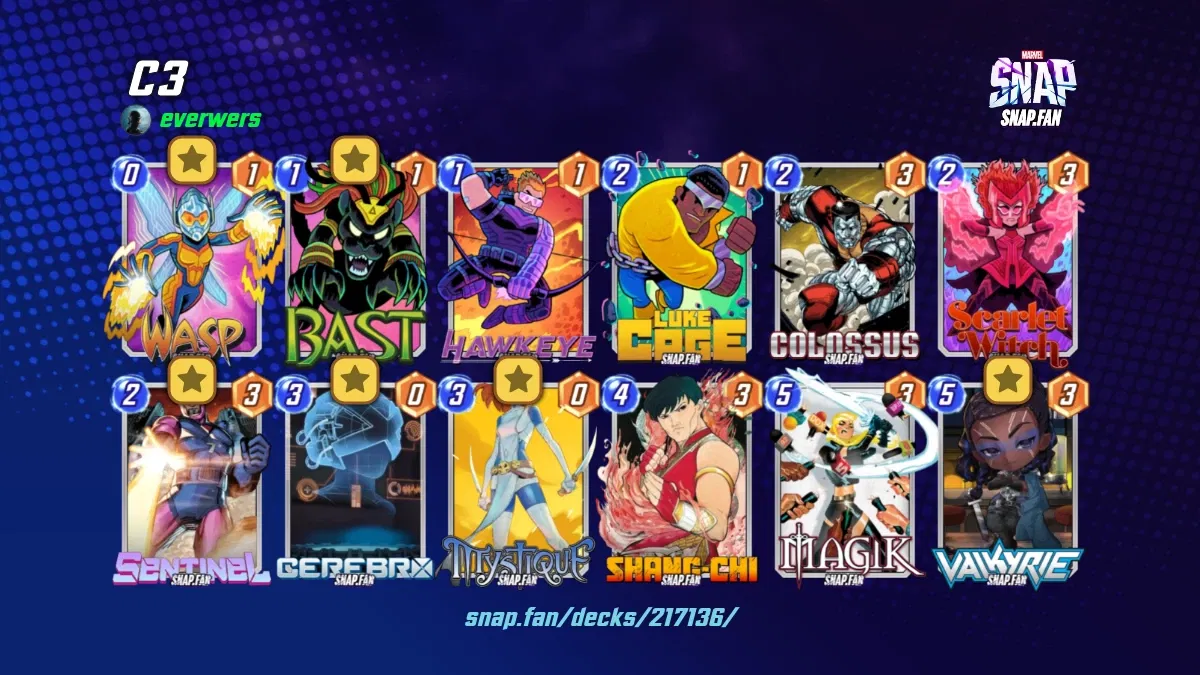 C3 by everwers - Marvel Snap Decks - snap.fan