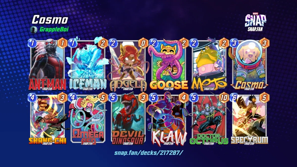 Cosmo by GrappleBoi - Marvel Snap Decks - snap.fan