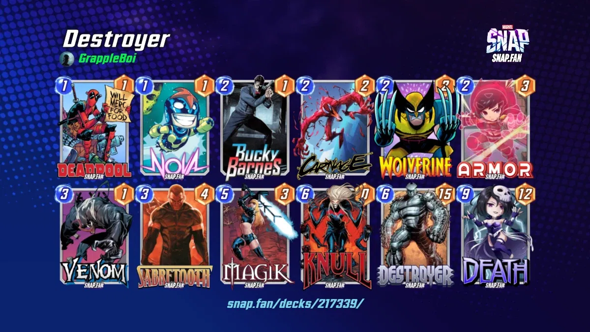 Destroyer by GrappleBoi - Marvel Snap Decks - snap.fan