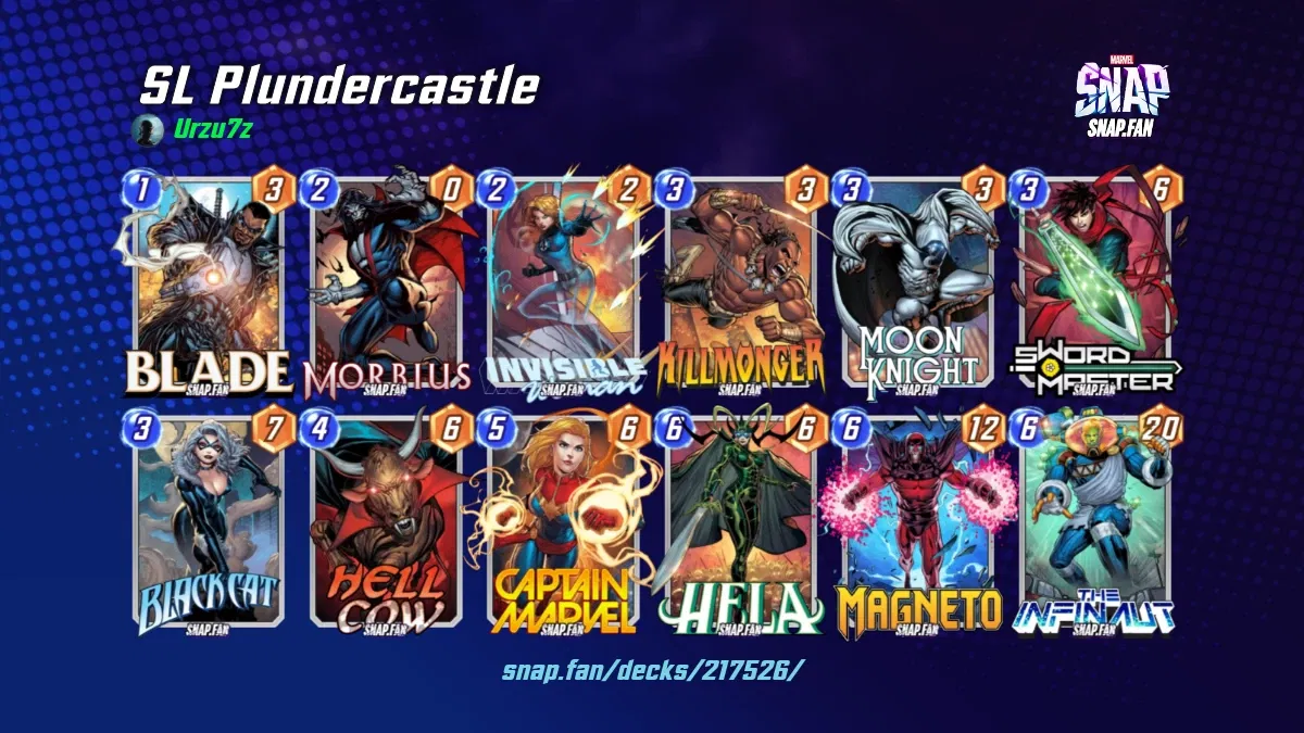 SL Plundercastle by Urzu7z - Marvel Snap Decks - snap.fan