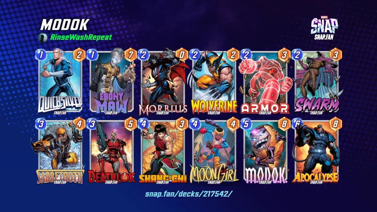 MODOK by RinseWashRepeat - Marvel Snap Decks - snap.fan