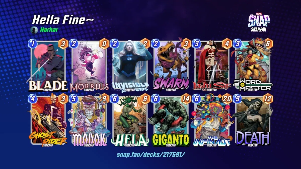 Hella Fine~ by Harhar - Marvel Snap Decks - snap.fan