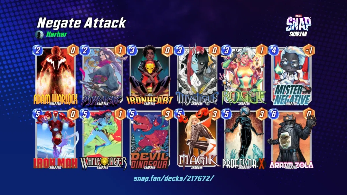 Negate Attack by Harhar - Marvel Snap Decks - snap.fan