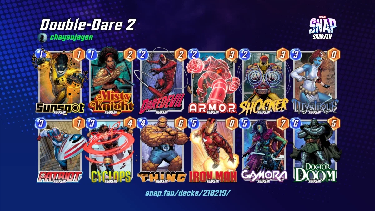 Double-Dare 2 by chaysnjaysn - Marvel Snap Decks - snap.fan