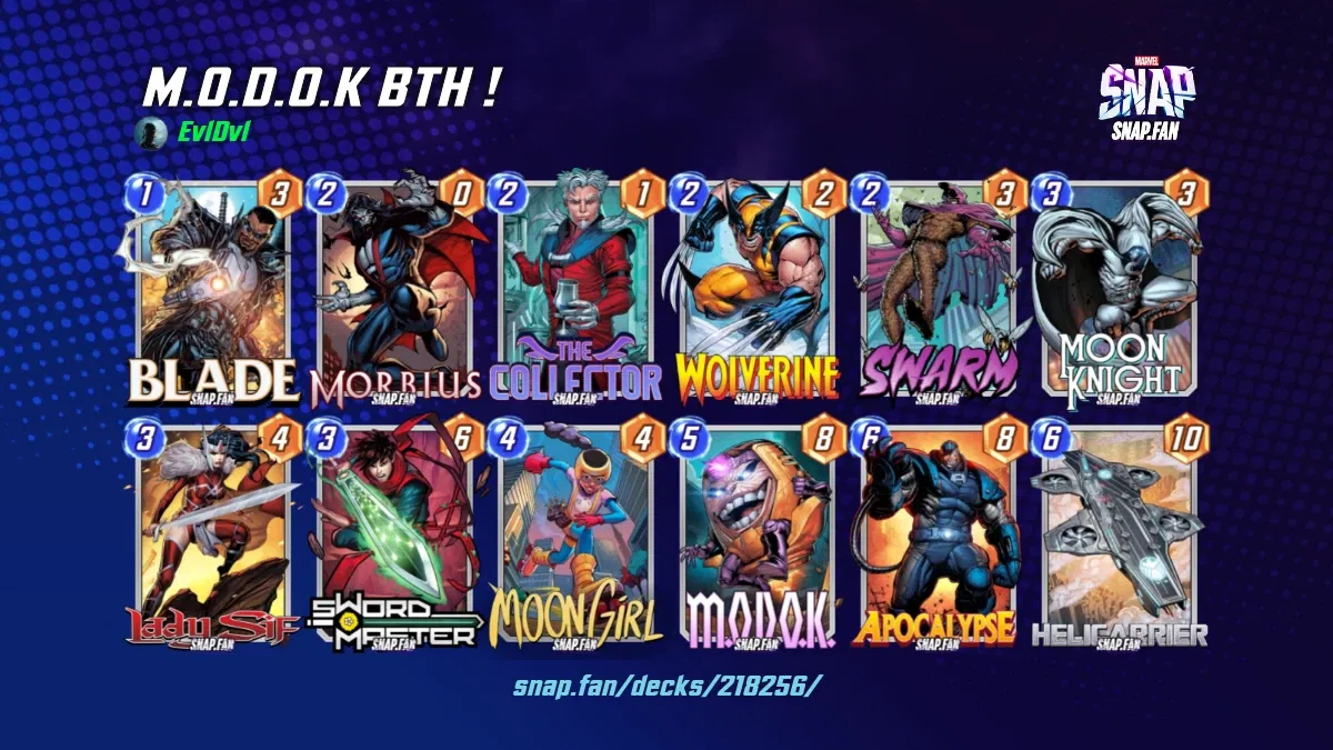 M.O.D.O.K BTH ! by EvlDvl - Marvel Snap Decks - snap.fan
