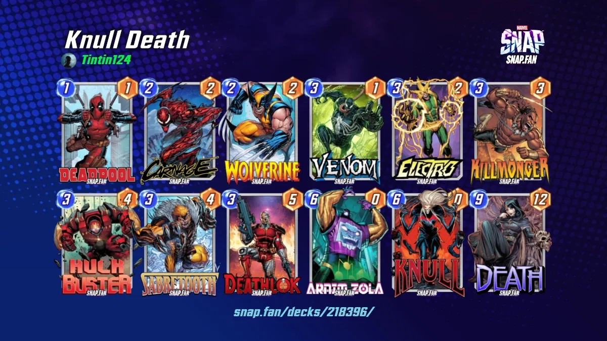 Knull Death by Tintin124 - Marvel Snap Decks - snap.fan
