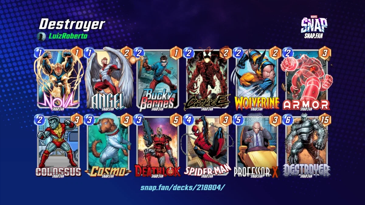 Destroyer by LuizRoberto - Marvel Snap Decks - snap.fan