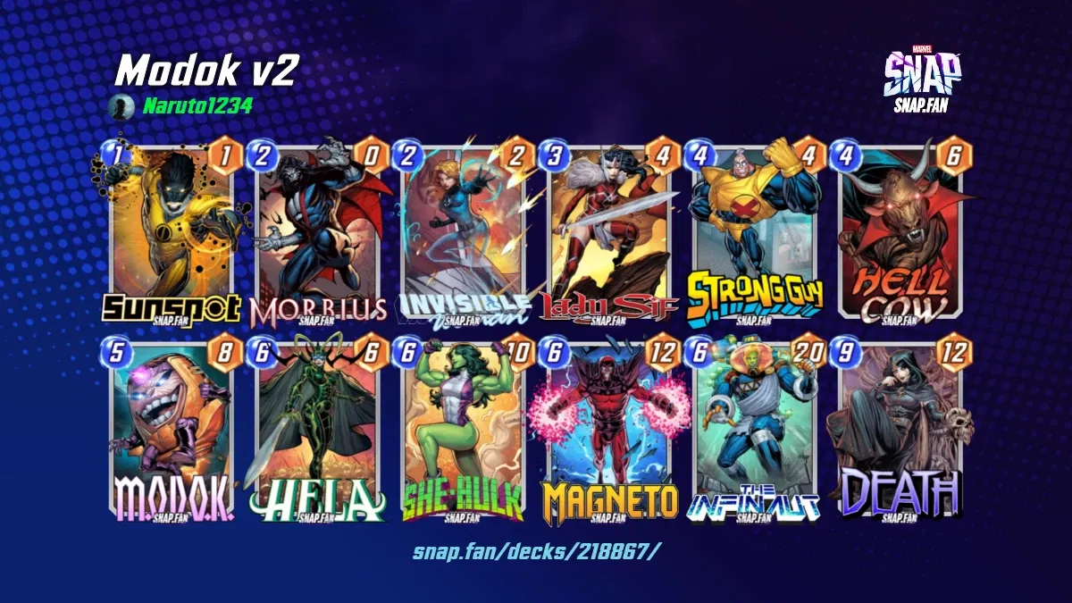 Modok v2 by Naruto1234 - Marvel Snap Decks - snap.fan