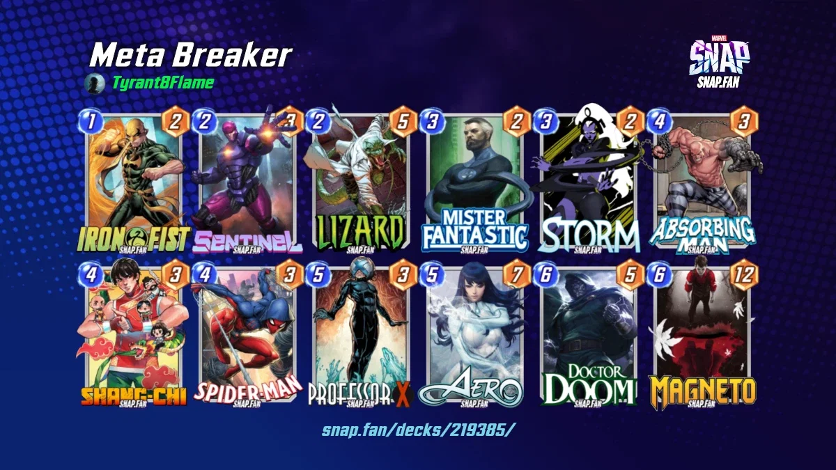 Meta Breaker by Tyrant8Flame - Marvel Snap Decks - snap.fan