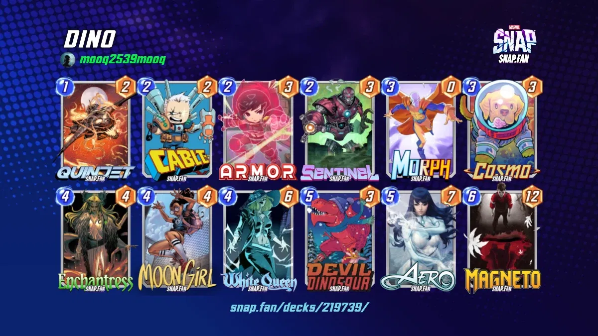 DINO by mooq2539mooq - Marvel Snap Decks - snap.fan