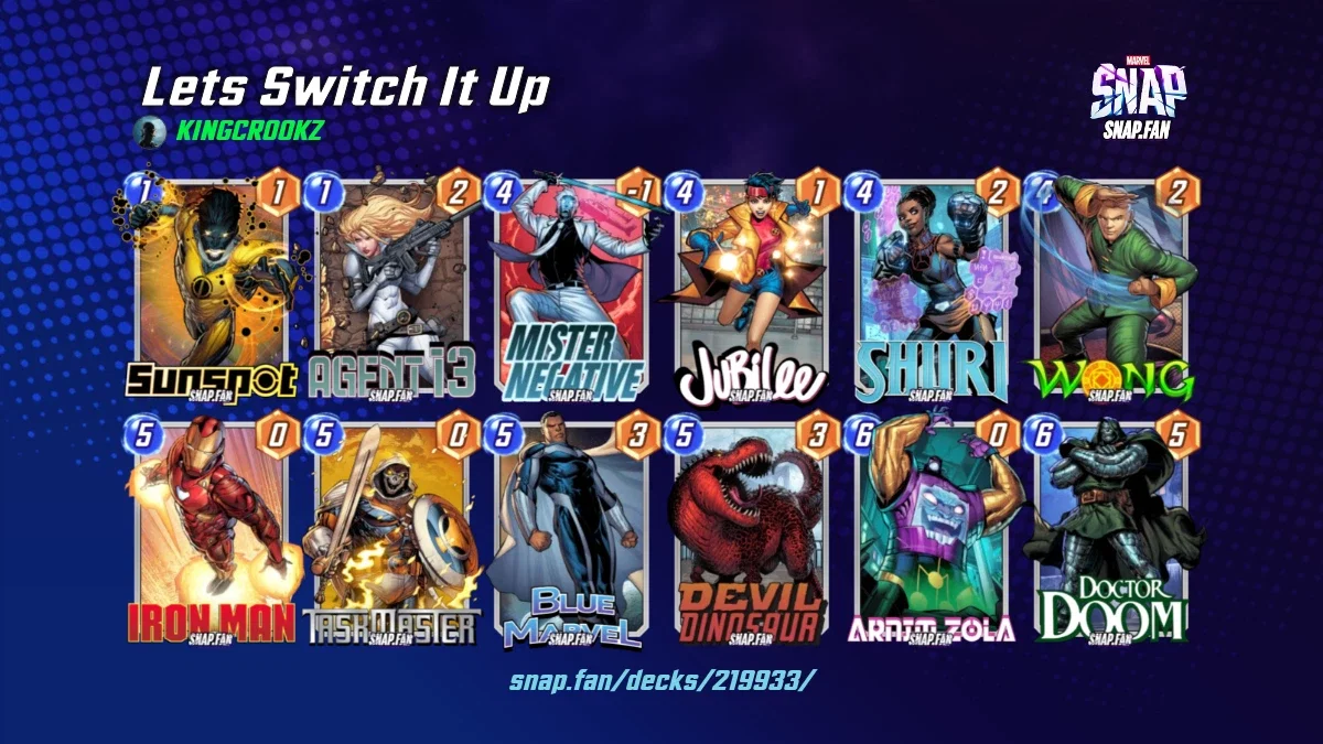 Lets Switch It Up by KINGCROOKZ - Marvel Snap Decks - snap.fan