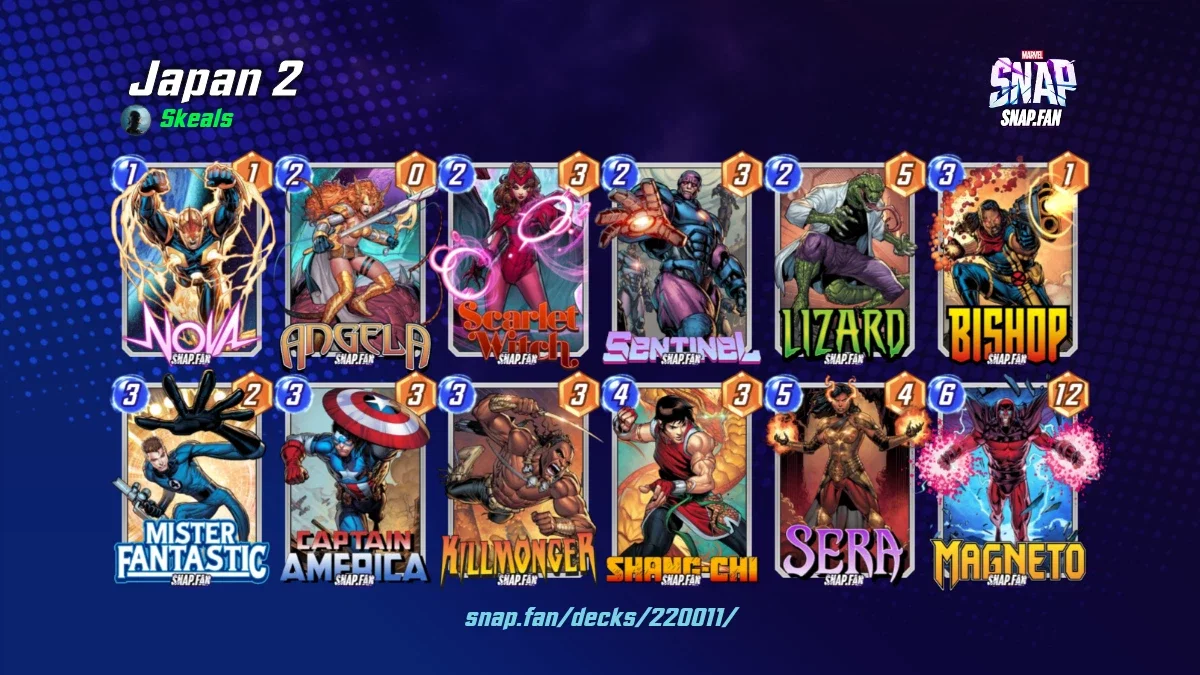 Japan 2 by Skeals - Marvel Snap Decks - snap.fan