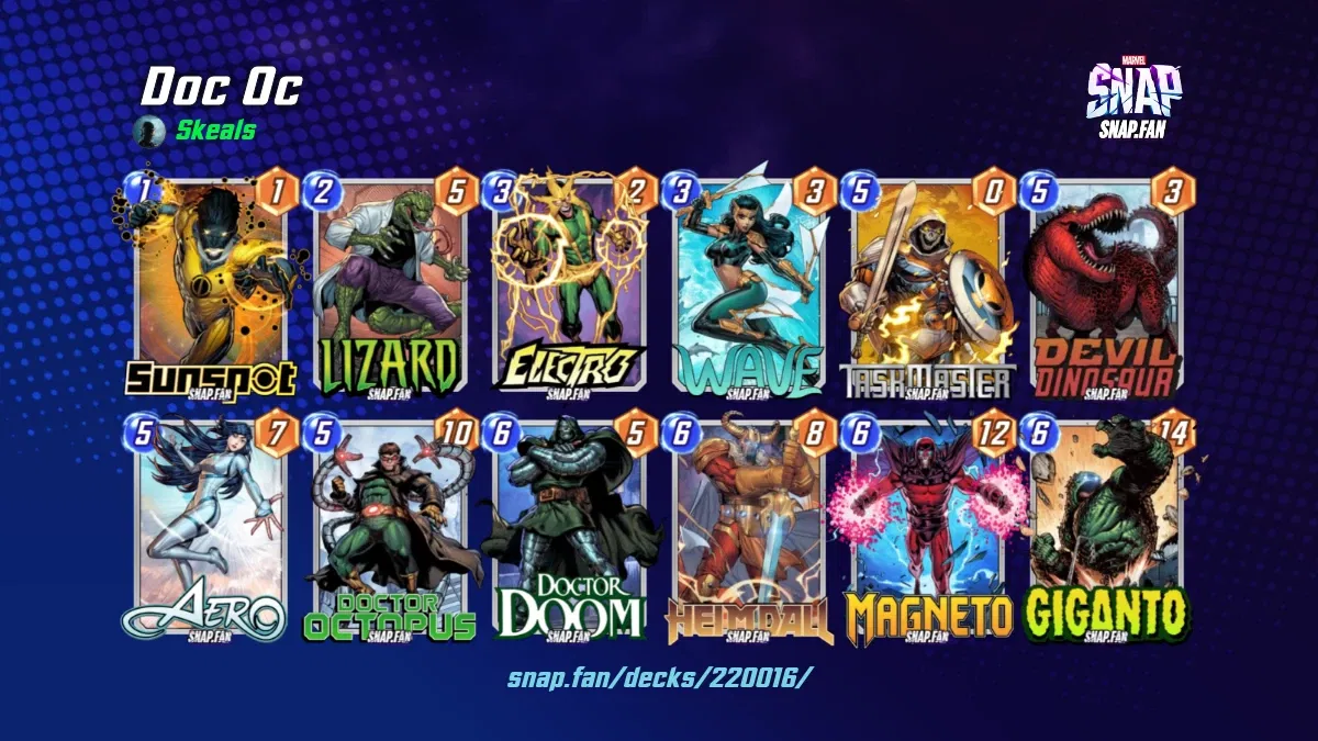 Doc Oc by Skeals - Marvel Snap Decks - snap.fan