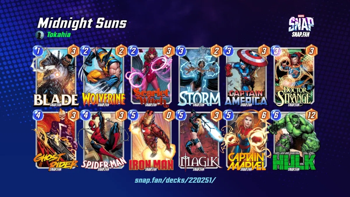 Midnight Suns by Tokahia - Marvel Snap Decks - snap.fan