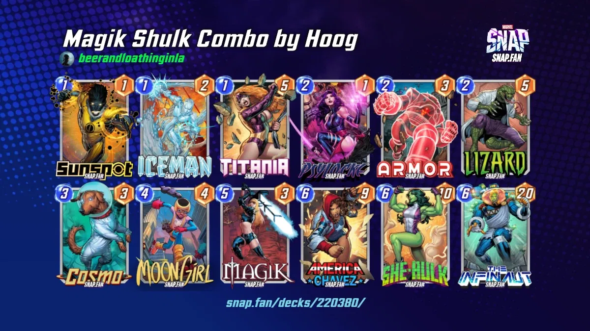 Magik Shulk Combo by Hoog by beerandloathinginla - Marvel Snap Decks ...