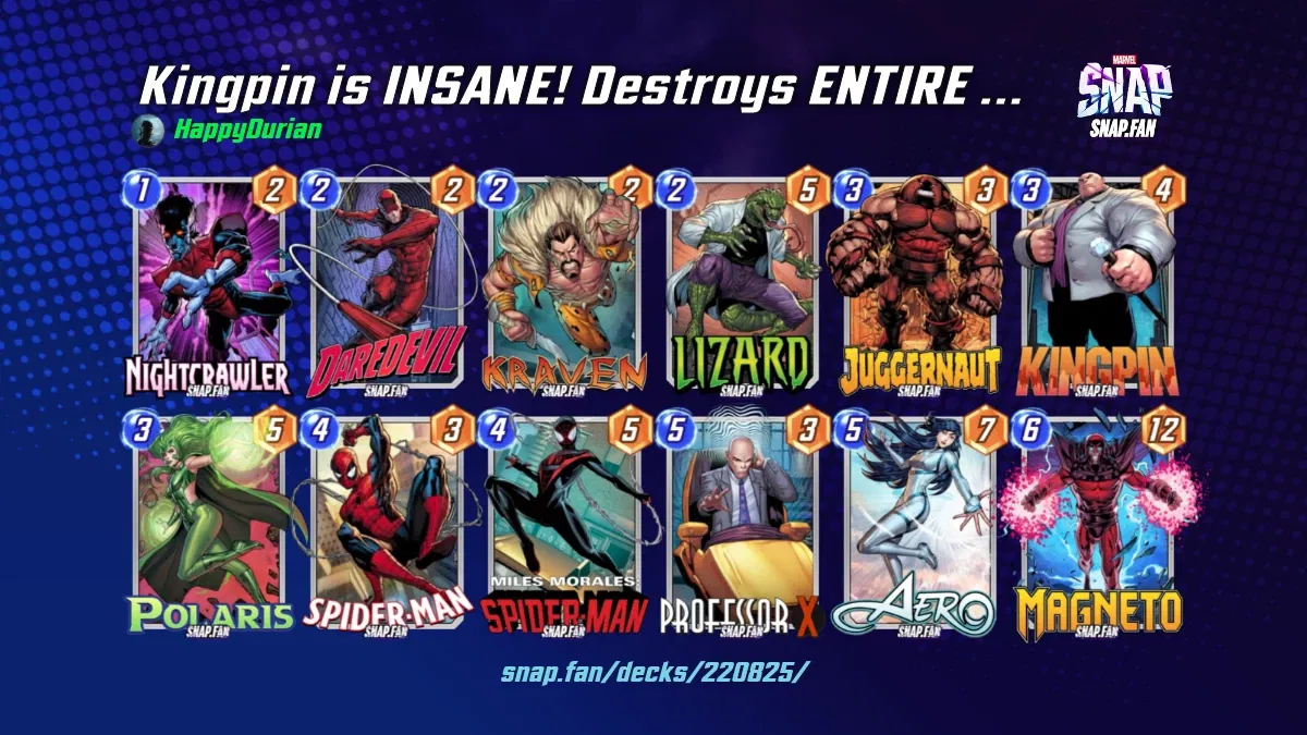 Kingpin is INSANE! Destroys ENTIRE Lane with Magneto & Aero! by ...