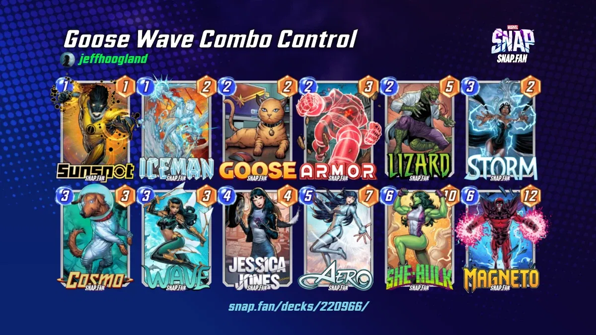 Goose Wave Combo Control by jeffhoogland - Marvel Snap Decks - snap.fan