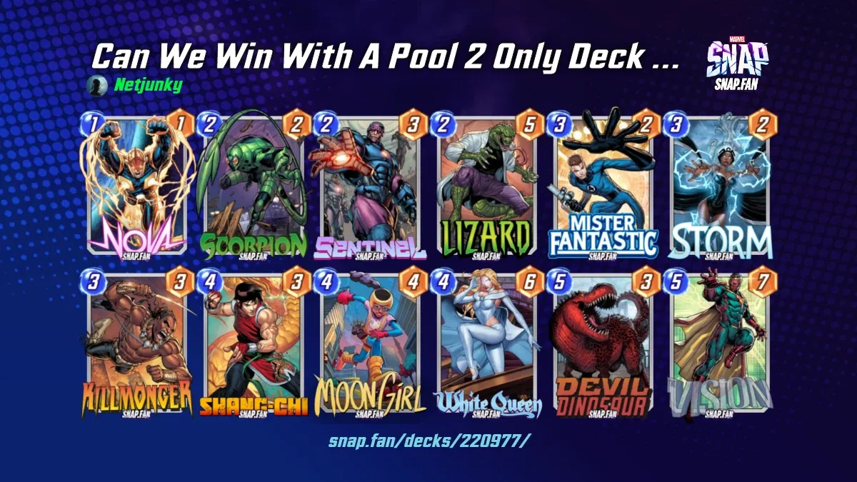 Can We Win With A Pool 2 Only Deck In Infinite? by Netjunky - Marvel ...