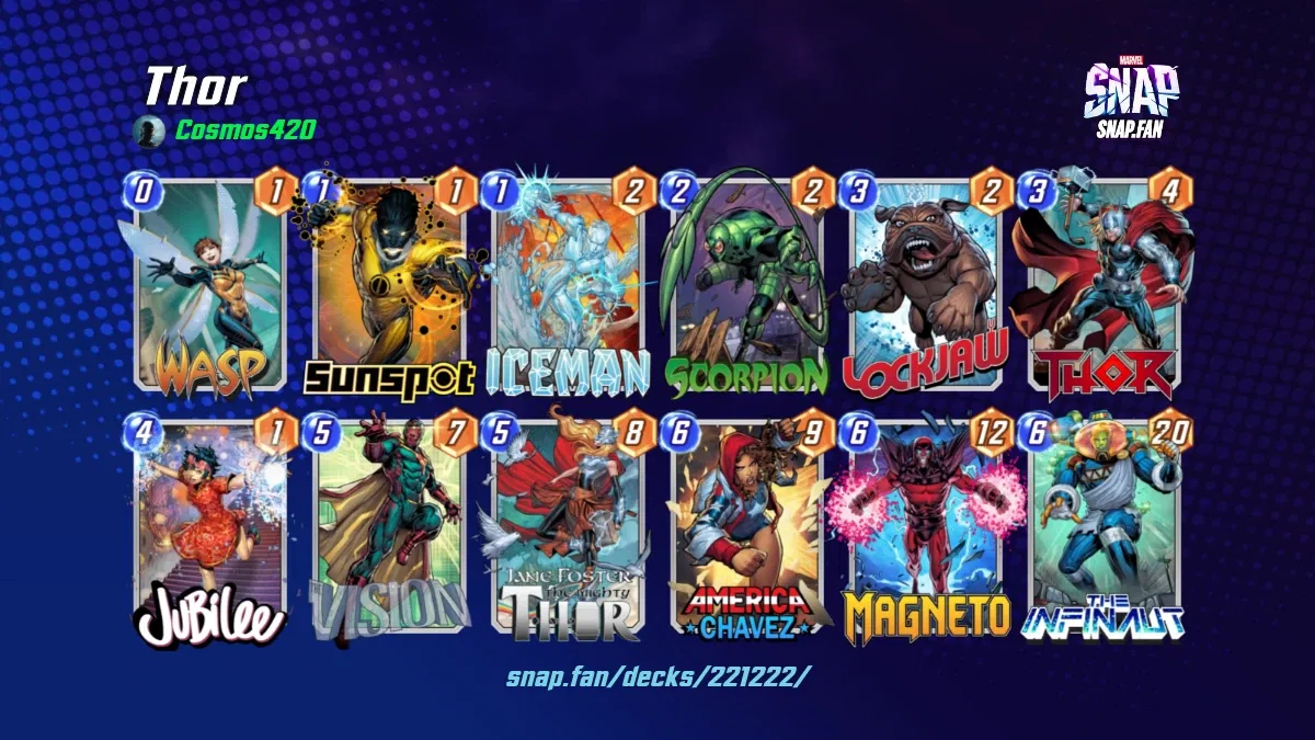 Thor by Cosmos420 - Marvel Snap Decks - snap.fan