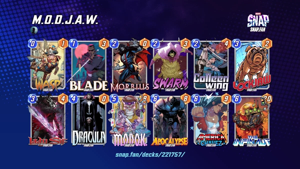 M.O.D.J.A.W. by None - Marvel Snap Decks - snap.fan