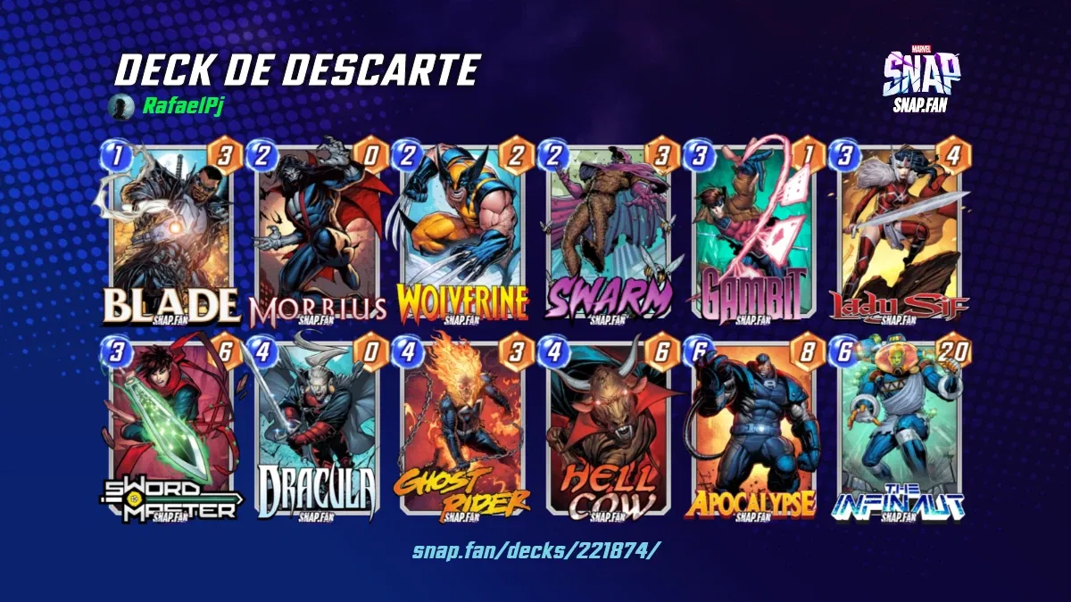 DECK DE DESCARTE by RafaelPj - Marvel Snap Decks - snap.fan