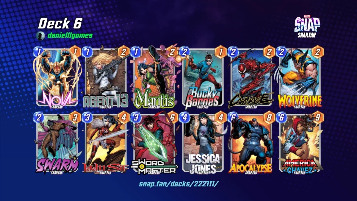 Deck 6 by danielllgomes - Marvel Snap Decks - snap.fan