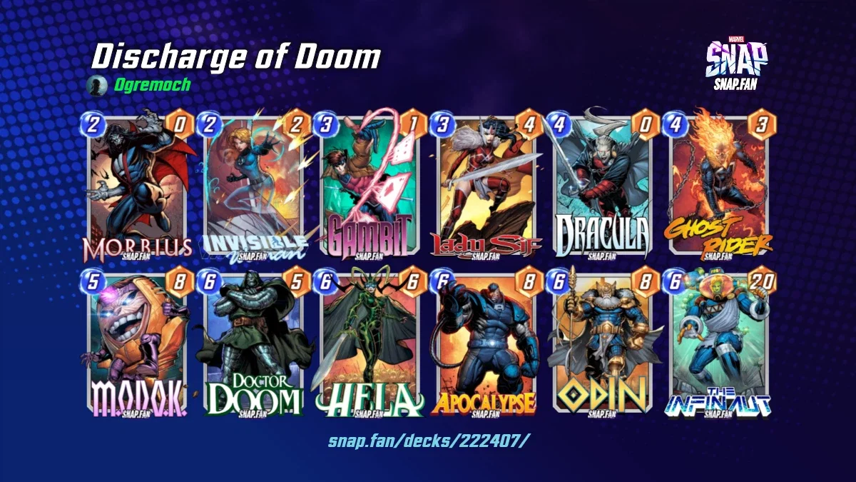 Discharge of Doom by Ogremoch - Marvel Snap Decks - snap.fan
