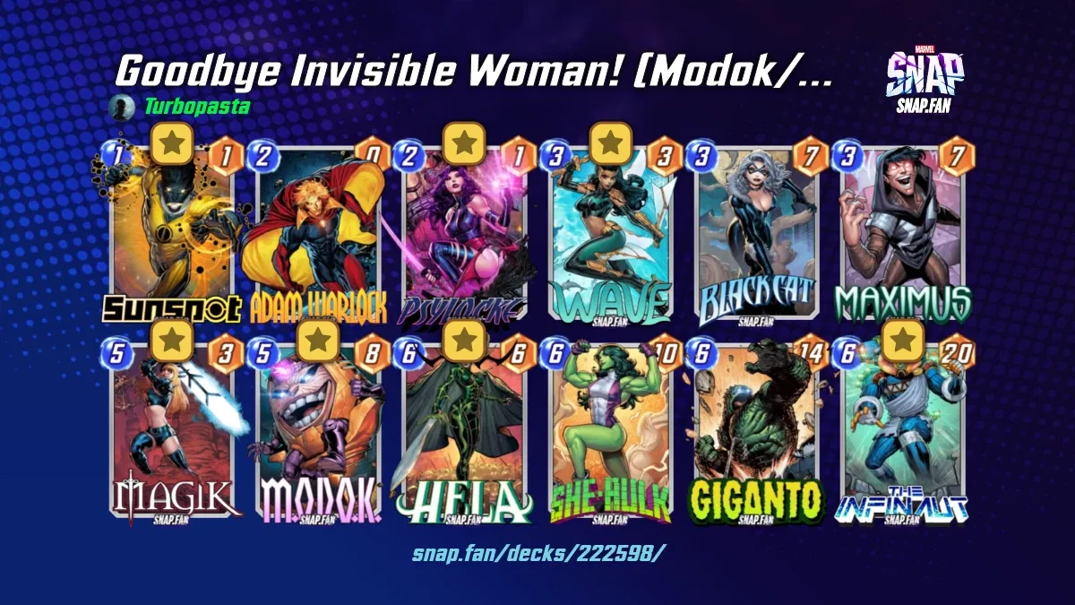 Goodbye Invisible Woman! (Modok/Hela combo decklist & guide) by ...