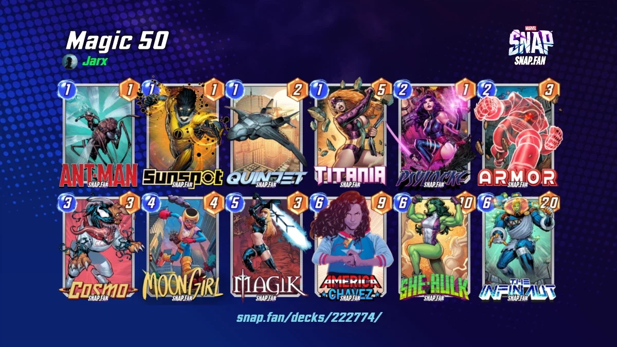Magic 50 by Jarx - Marvel Snap Decks - snap.fan