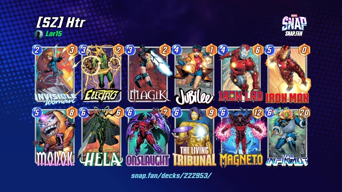 [SZ] Htr by Lor15 - Marvel Snap Decks - snap.fan