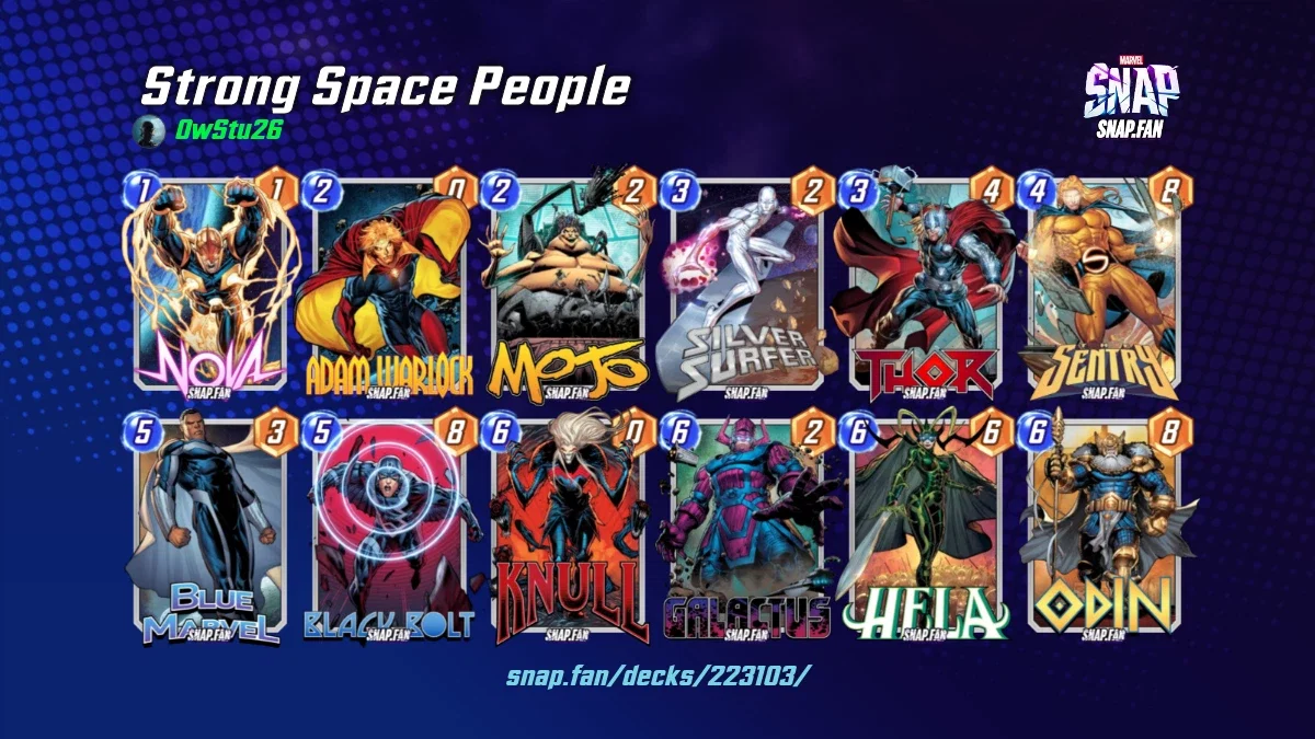 Strong Space People by OwStu26 - Marvel Snap Decks - snap.fan